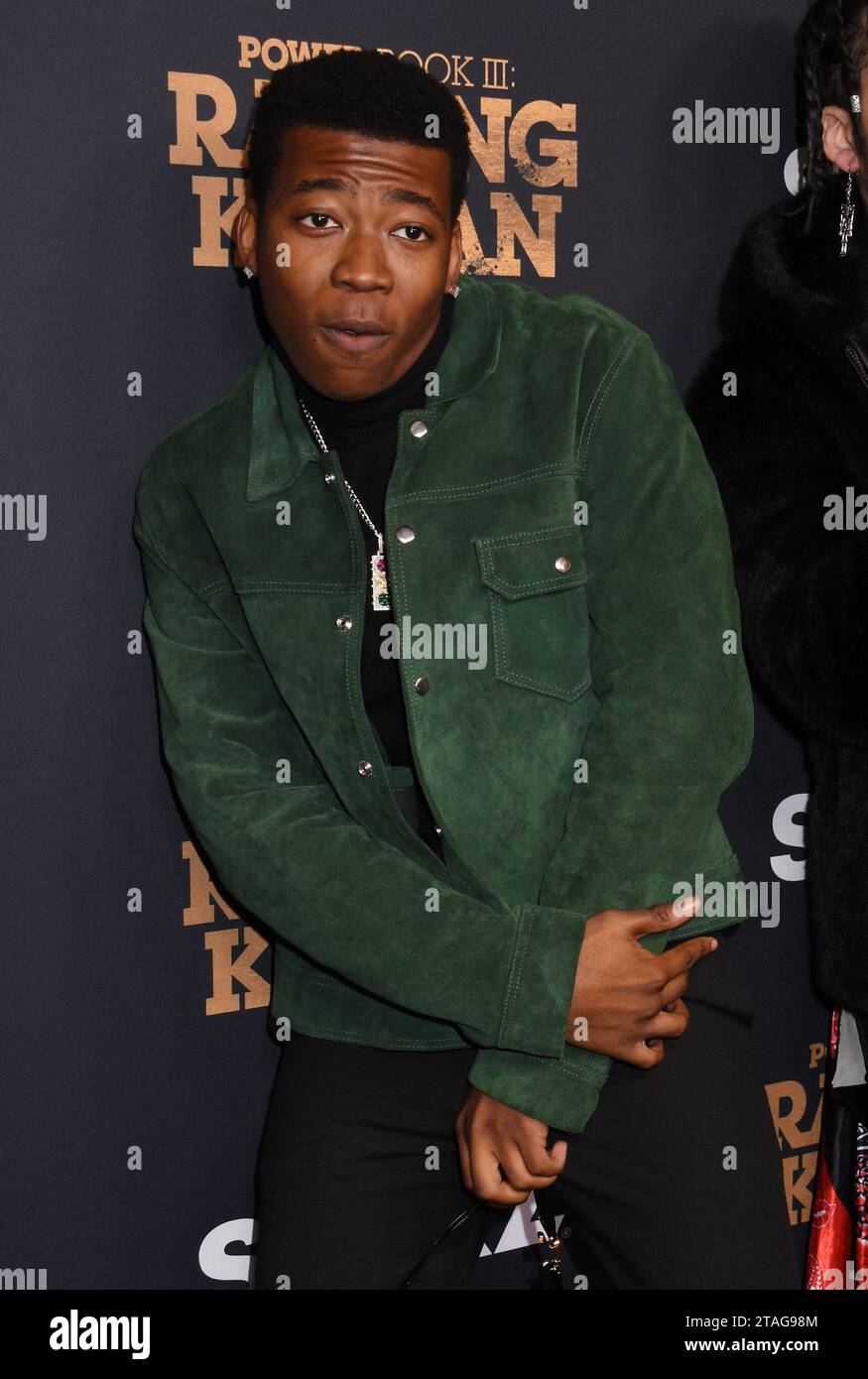 New York, NY, USA. 30th Nov, 2023. Mekai Curtis at the NY premiere of ...