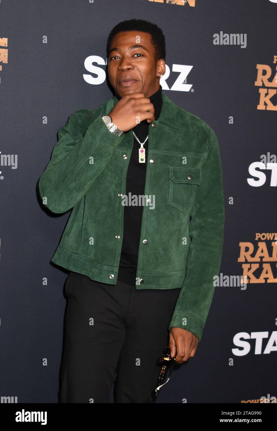 New York, NY, USA. 30th Nov, 2023. Mekai Curtis at the NY premiere of ...