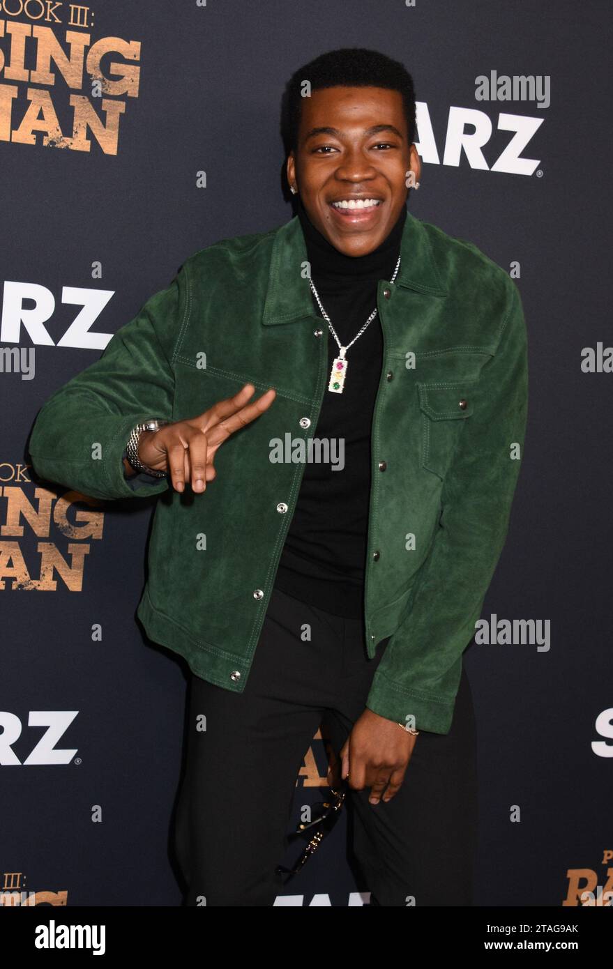 New York, NY, USA. 30th Nov, 2023. Mekai Curtis at the NY premiere of ...