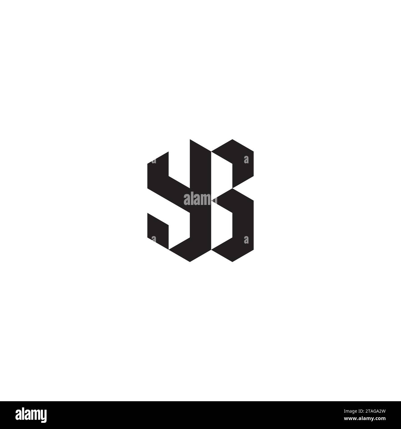 Yb logo design Stock Vector Images - Alamy