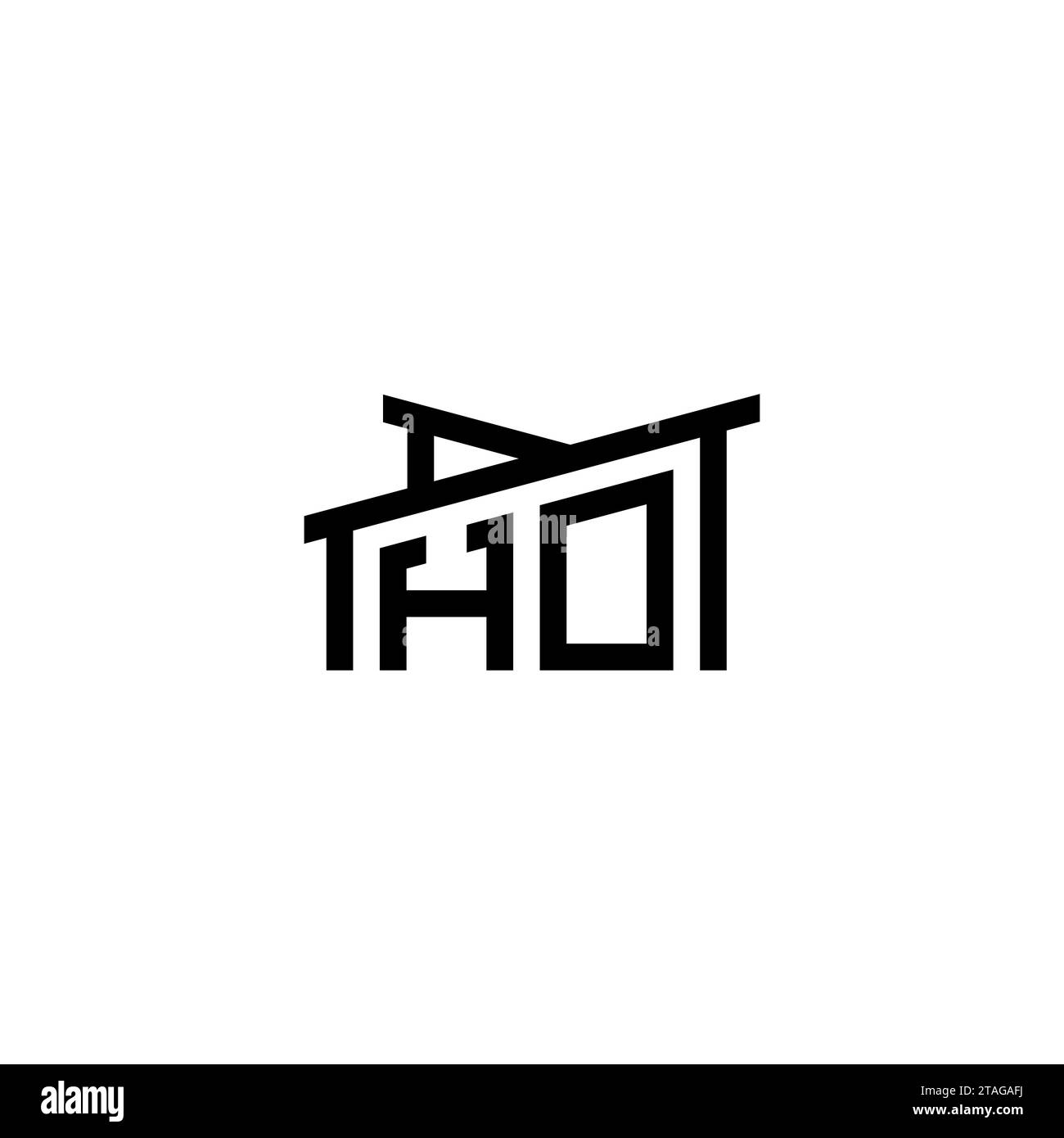 Ho real estate initials logo hi-res stock photography and images - Alamy