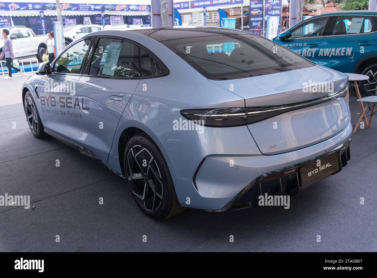 Nakhonpathom,Thailand - 1 Dec, 2023: BYD Seal test drive car show Stock ...