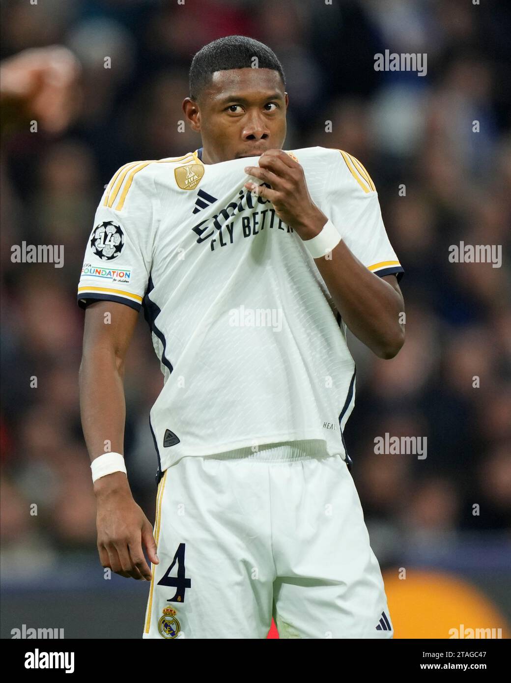 David Alaba of Real Madrid CF during Champions League match Real Madrid ...