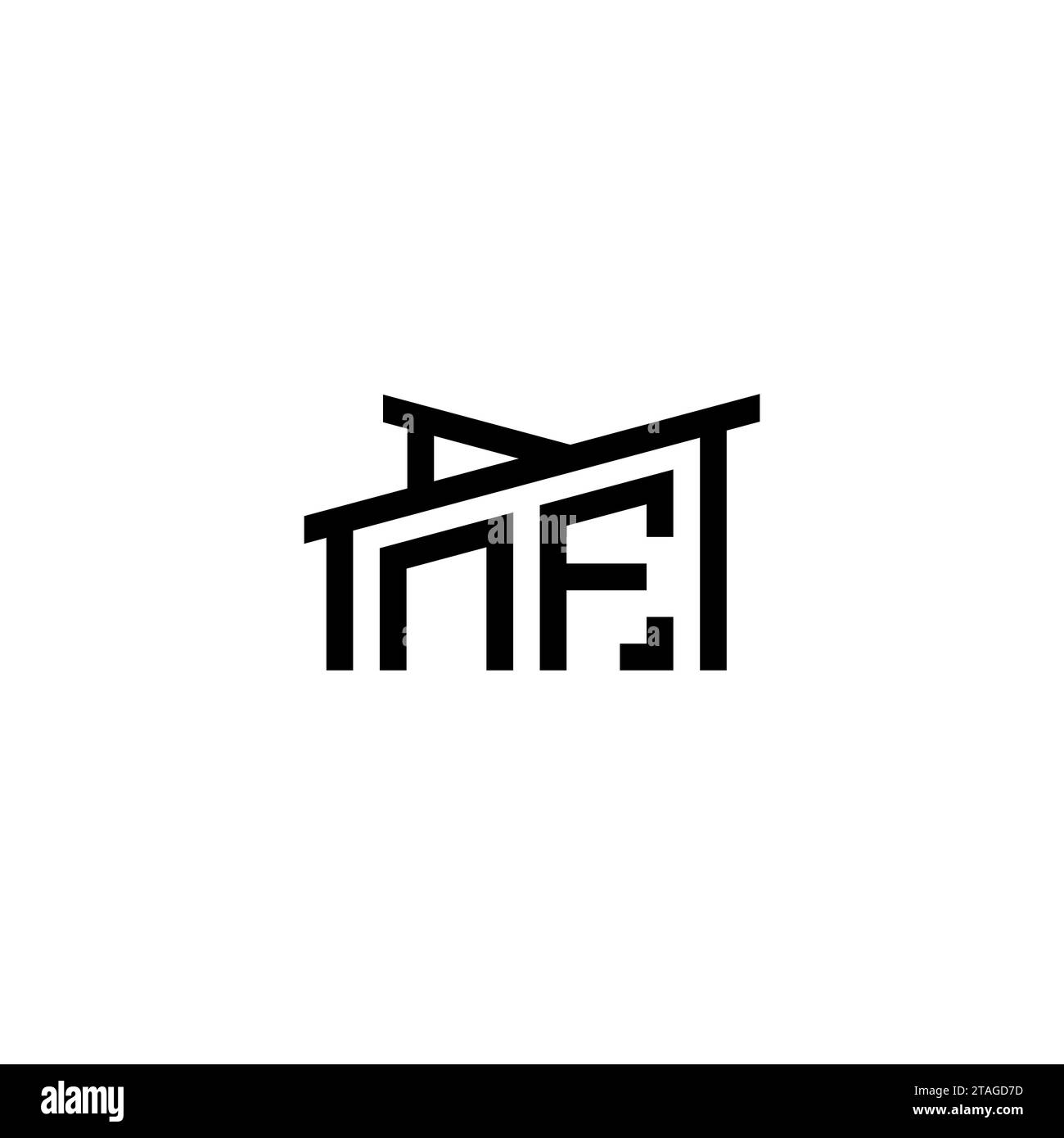 Nf logo concept design hi-res stock photography and images - Alamy