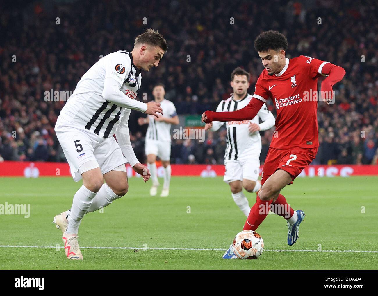 Anfield, Liverpool, Merseyside, UK. 30th Nov, 2023. Europa League ...