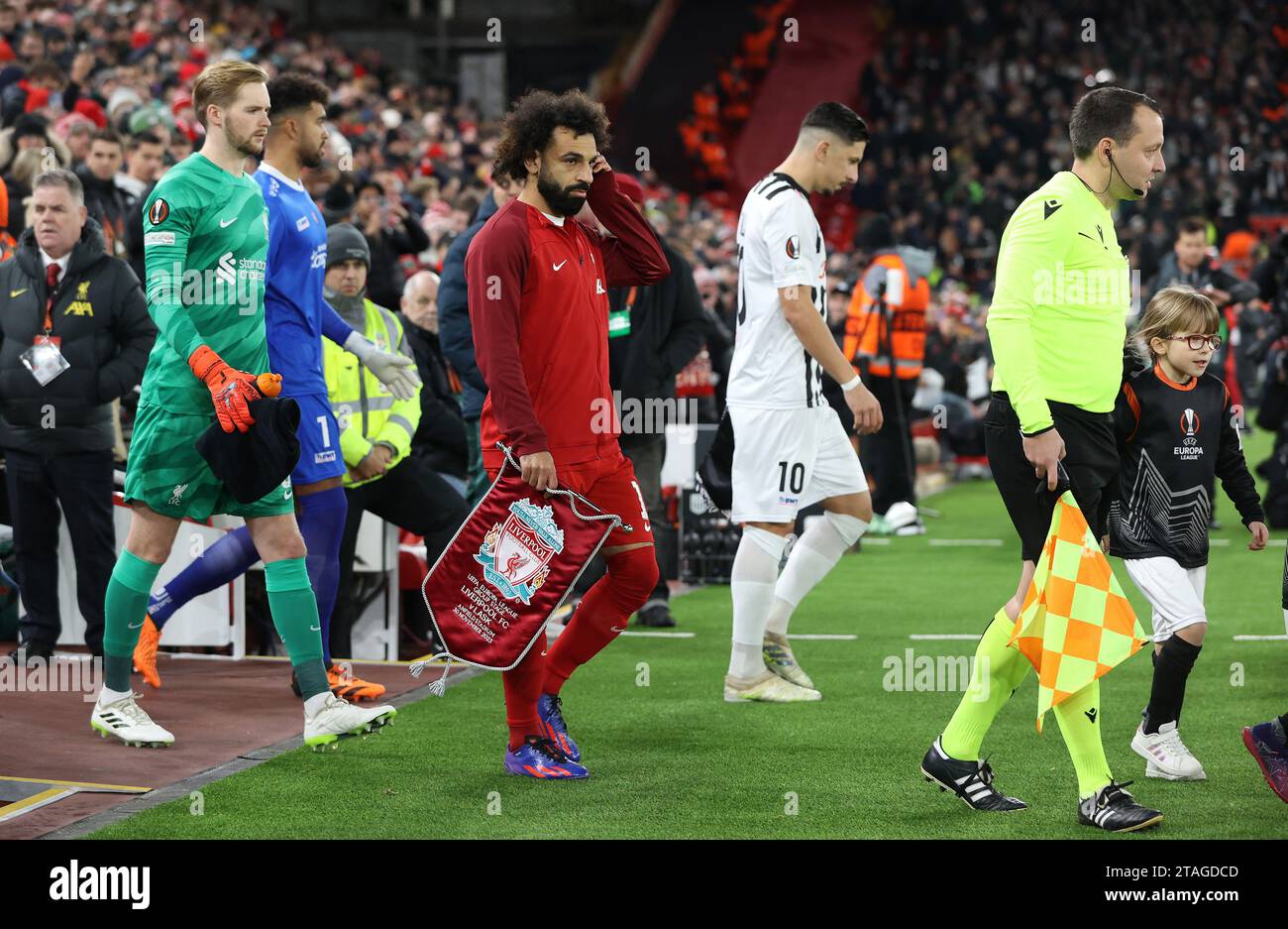 Anfield, Liverpool, Merseyside, UK. 30th Nov, 2023. Europa League ...