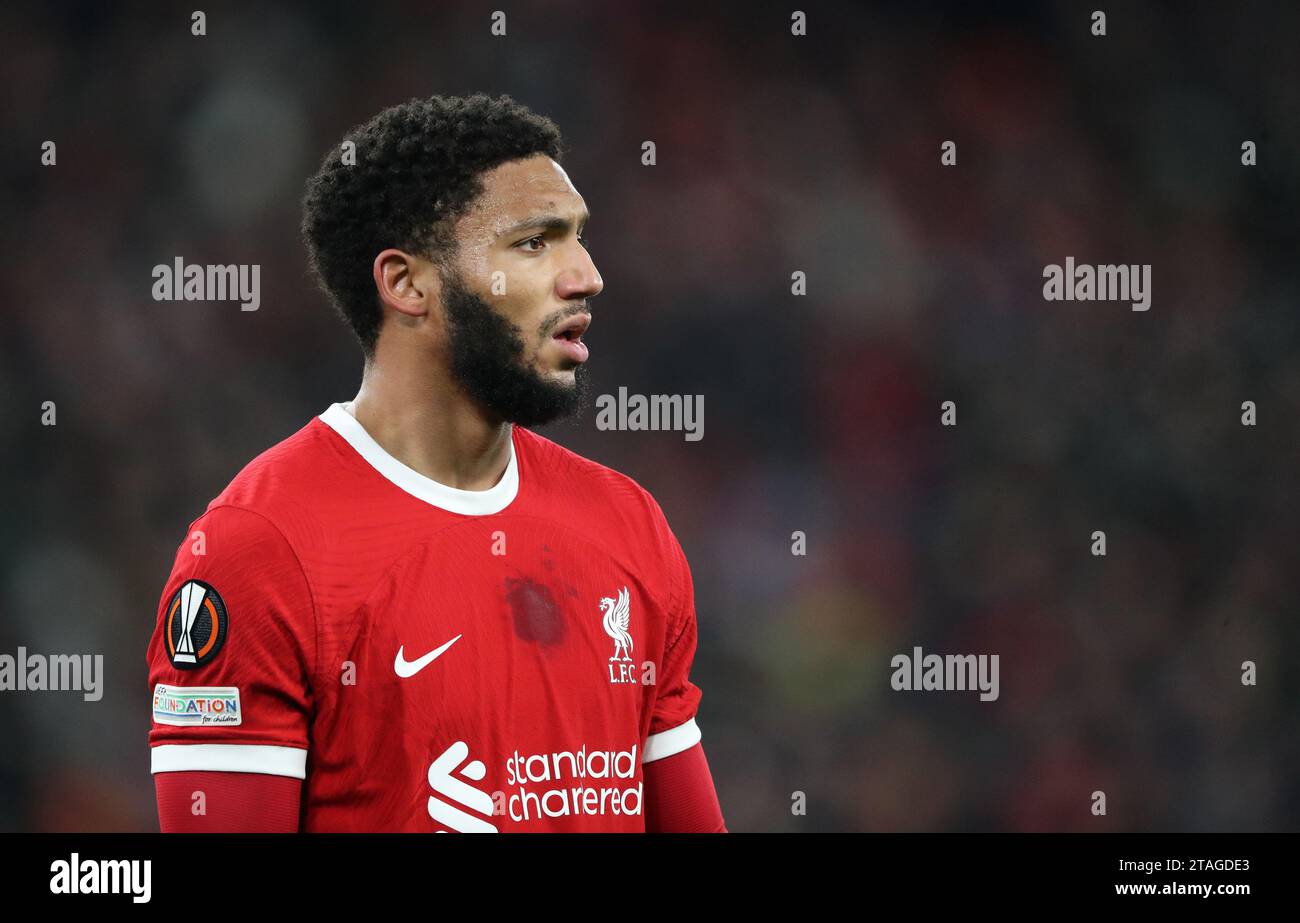 Anfield, Liverpool, Merseyside, UK. 30th Nov, 2023. Europa League ...