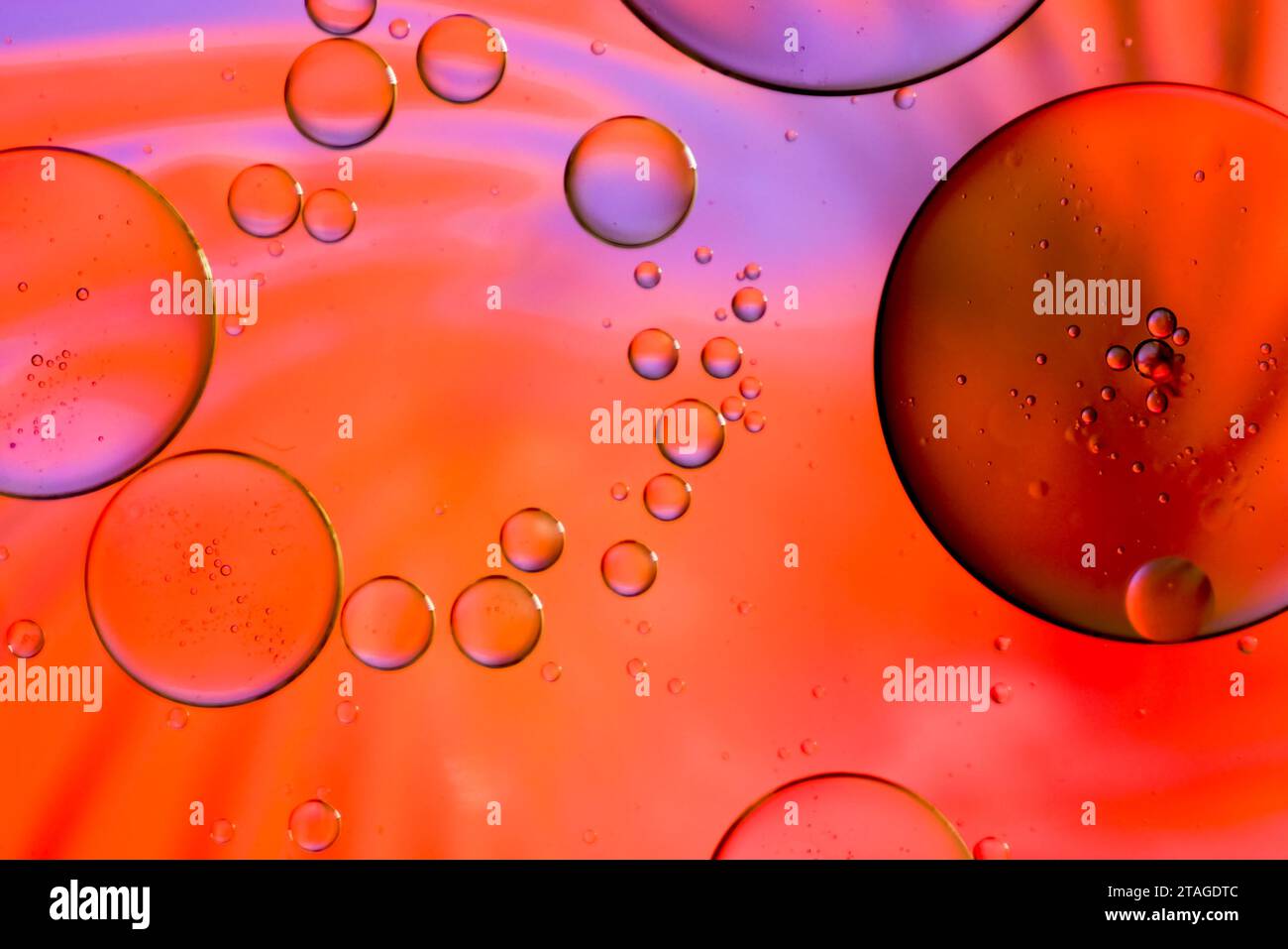 Colorful artistic of oil drop floating on the water Stock Photo - Alamy