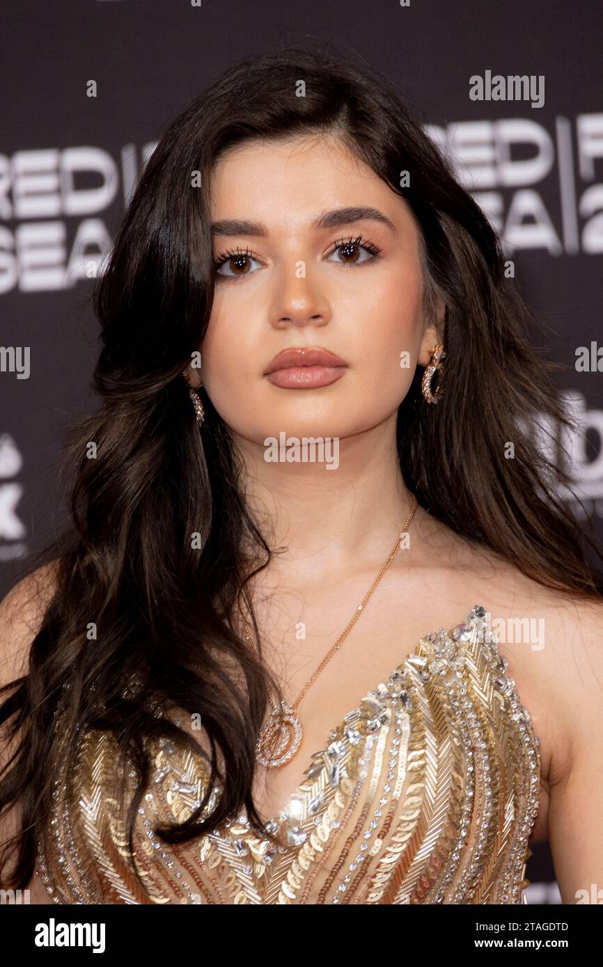 Yara Mustafa poses for photographers upon arrival at the opening film ...