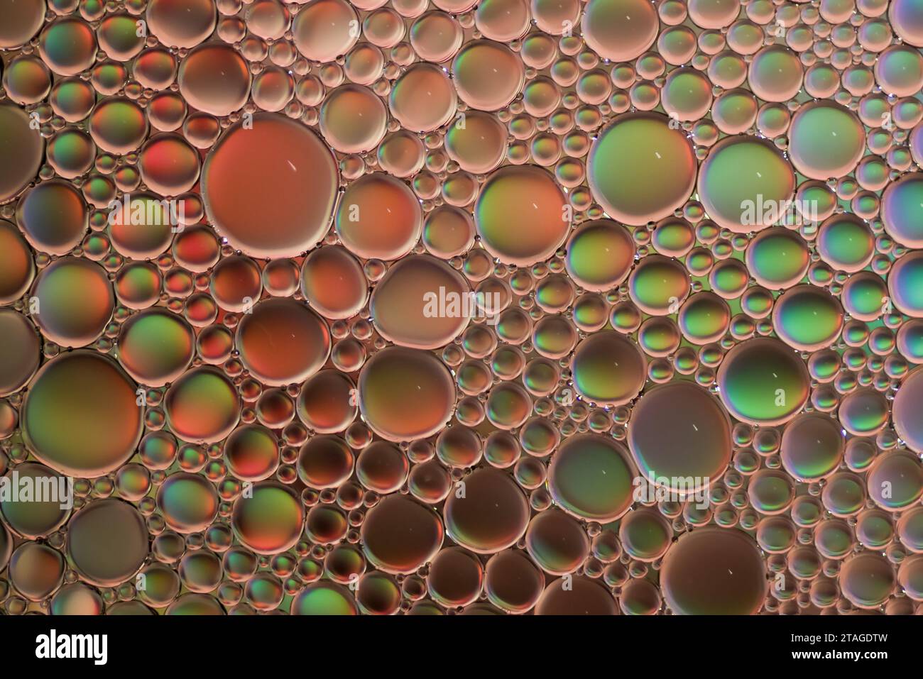 Colorful artistic of oil drop floating on the water Stock Photo - Alamy