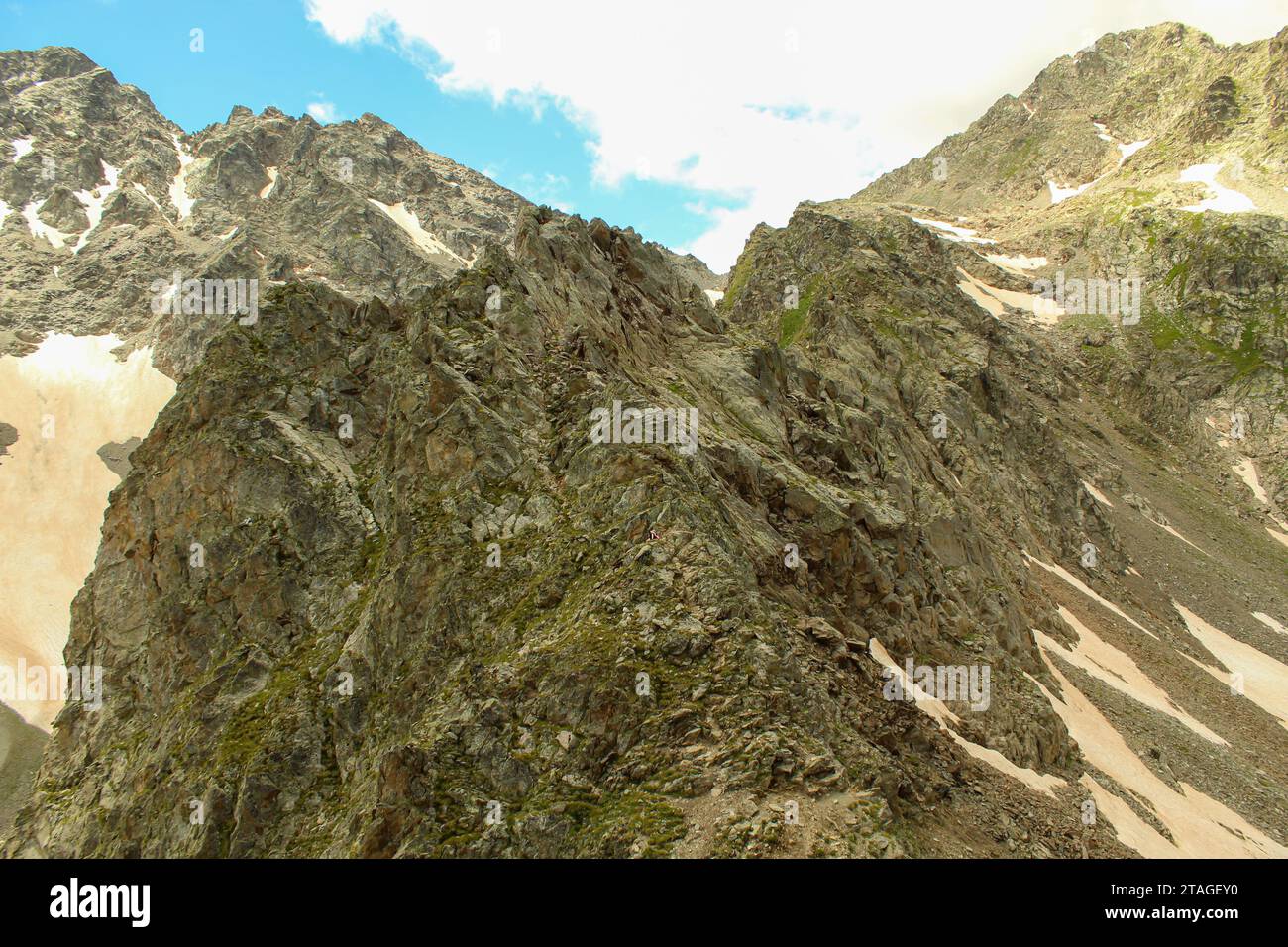 The valley of the Sofia river near Sofia lakes, Arkhyz, Karachay ...