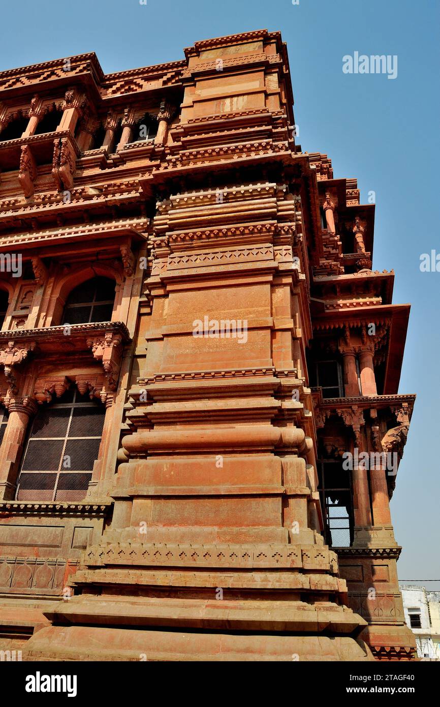 Exterior view of Govind Dev Ji Temple, Vrindavan, Uttar Pradesh, India ...
