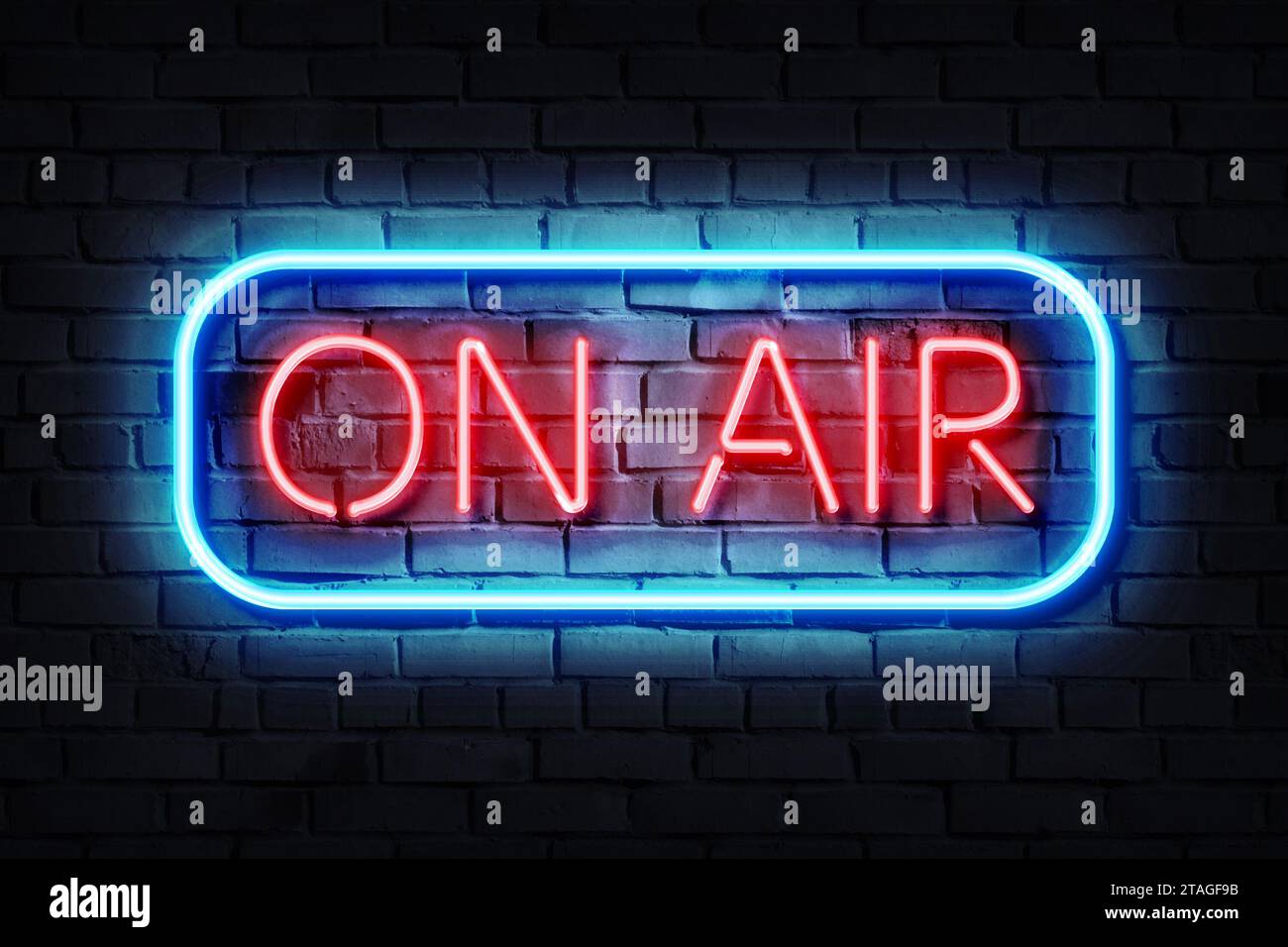 On Air Neon Sign on a dark wall Stock Photo - Alamy
