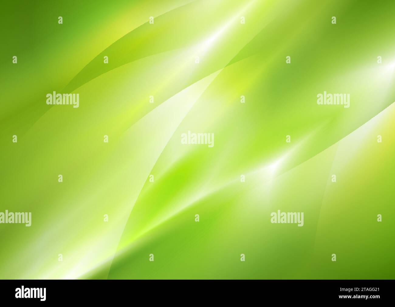 Bright green smooth stripes and waves abstract tech background. Vector ...