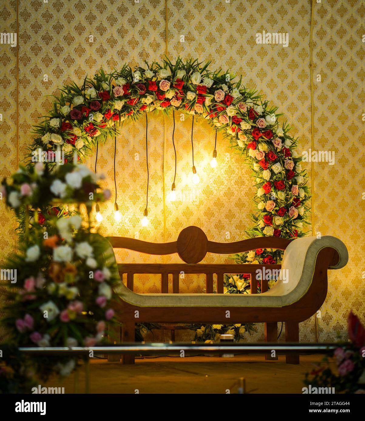 Wedding stage decoration hi-res stock photography and images - Alamy