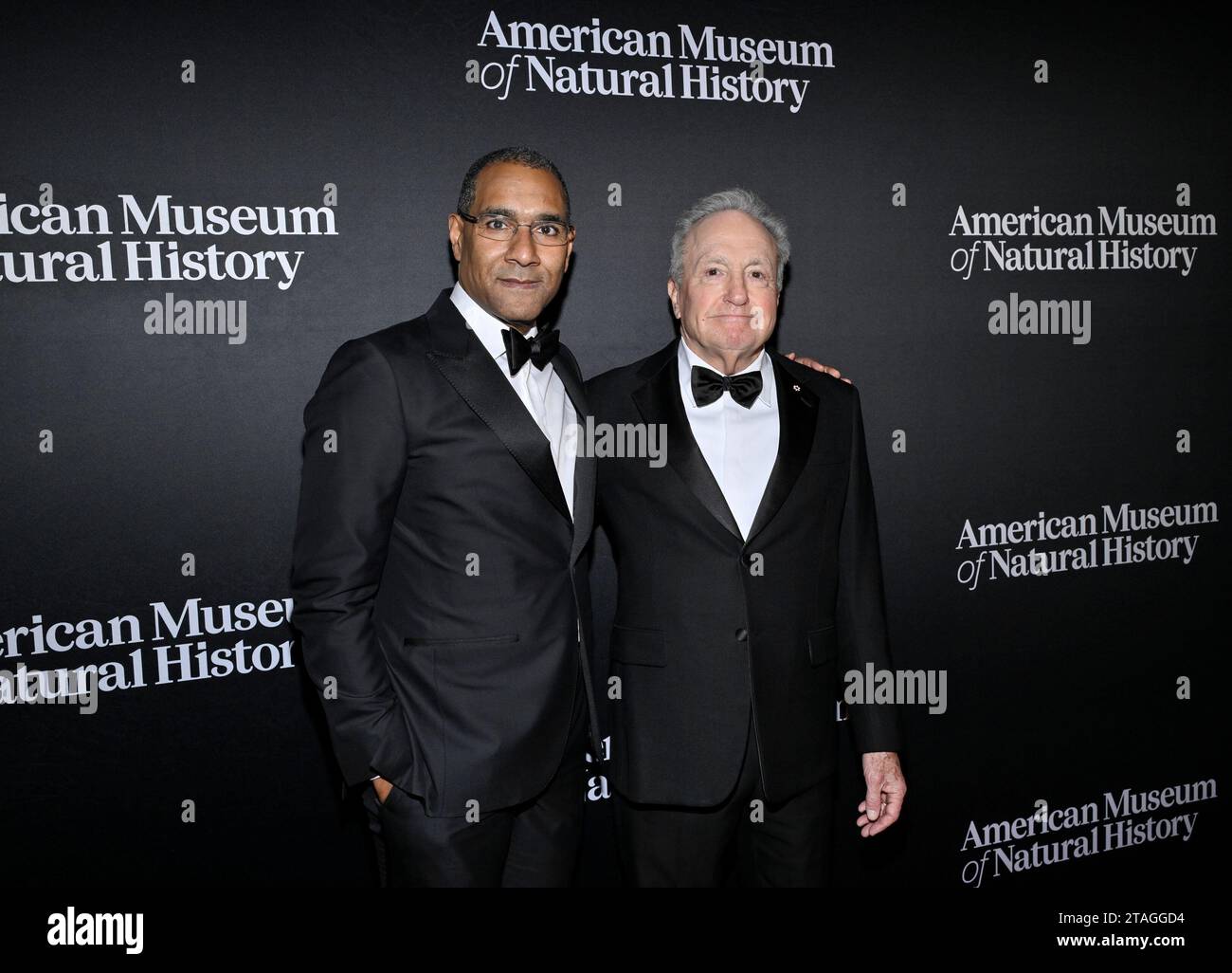 American Museum of Natural History president Sean M. Decatur, left, and ...