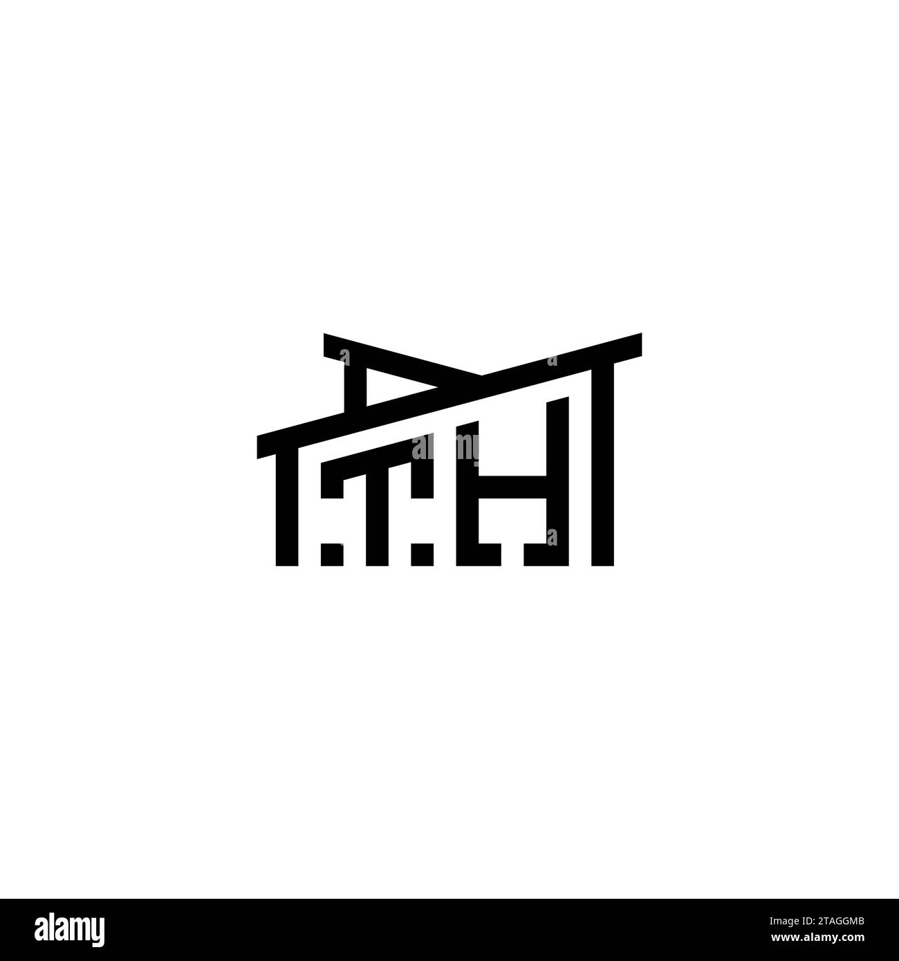 TH Initial Letter in Real Estate Logo concept.eps TH Initial Letter in ...