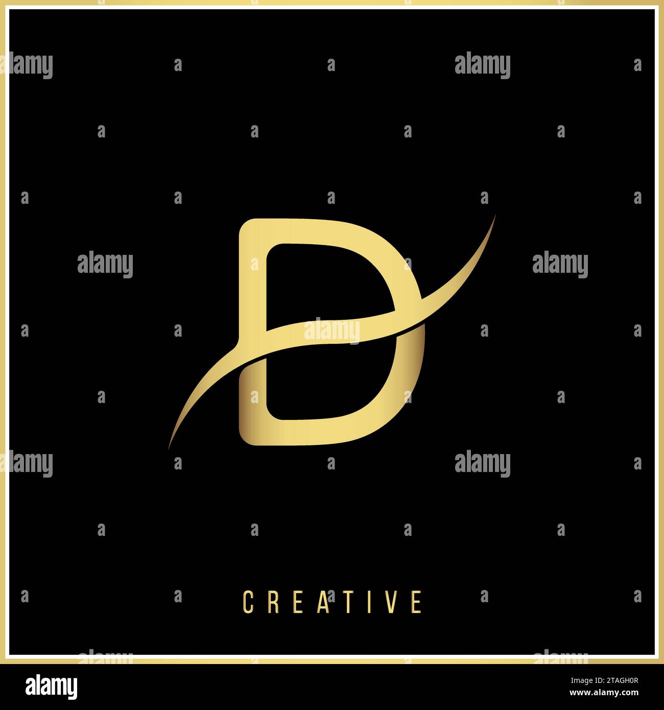 D Premium Vector latter Logo Design Creative Logo. Vector Illustration ...