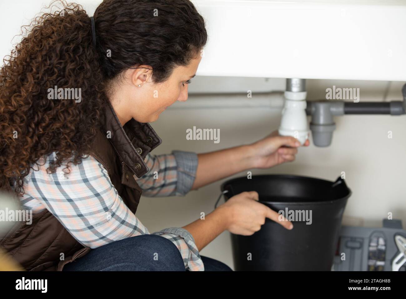 We are fixing pipes hi-res stock photography and images - Alamy