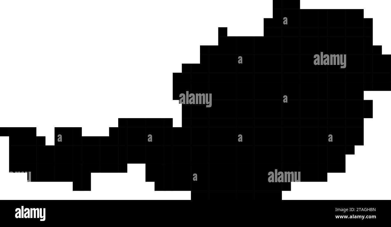 Map pixels austria Cut Out Stock Images & Pictures - Alamy