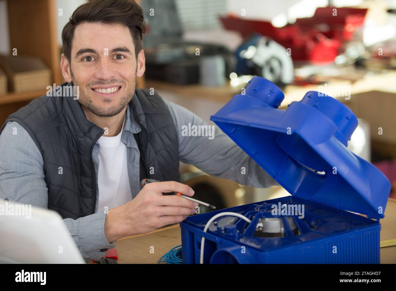 Plastic junction box hi-res stock photography and images - Alamy