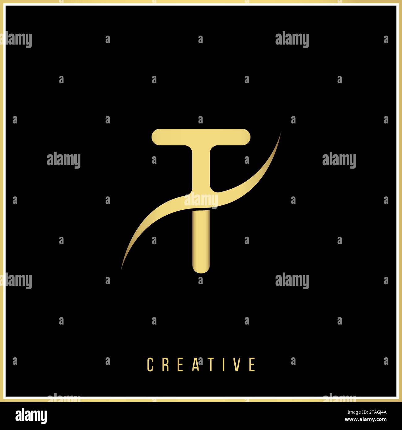 T Premium Vector latter Logo Design Creative Logo. Vector Illustration ...
