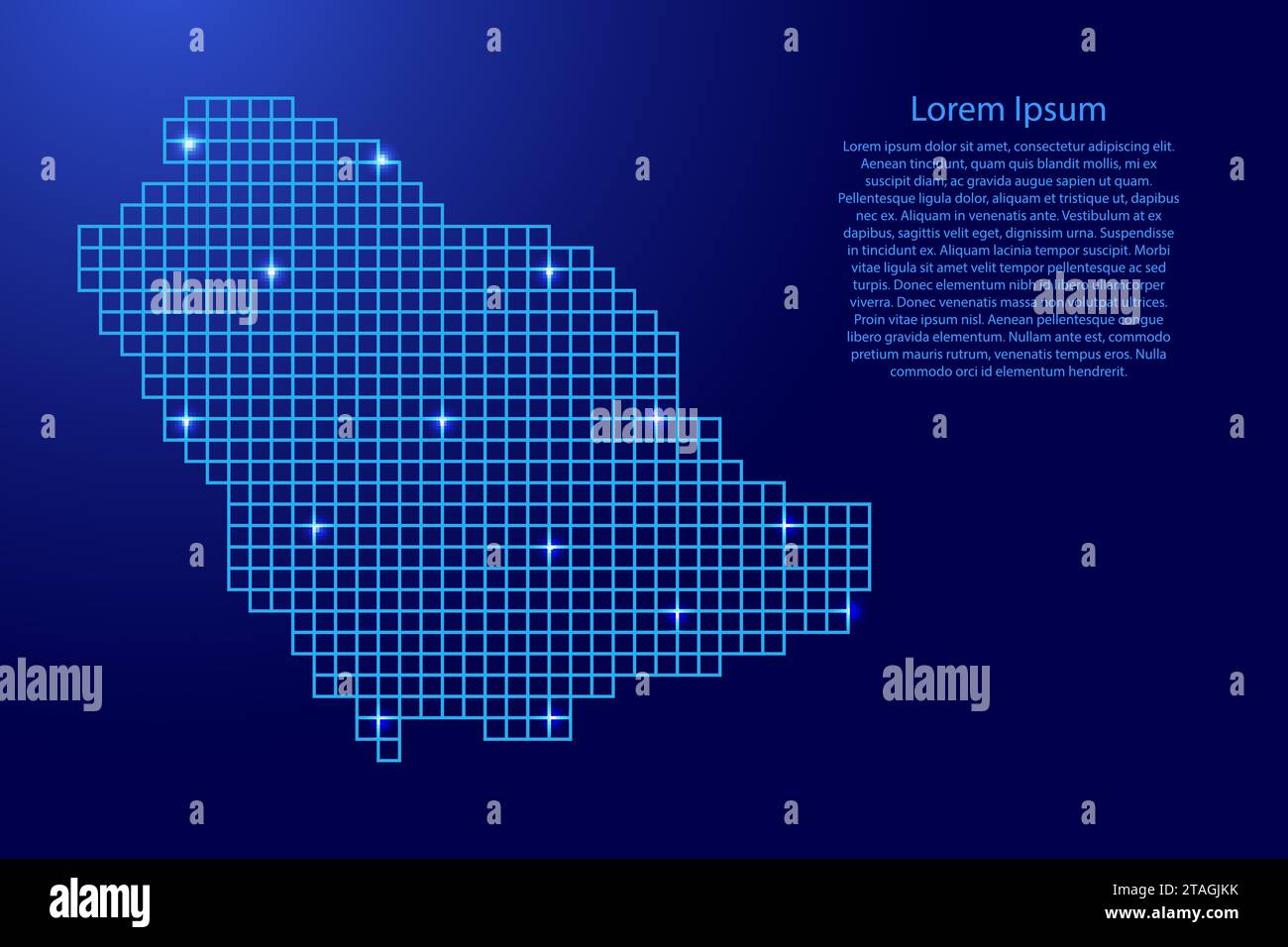 Blue saudi arabia outline map hi-res stock photography and images - Alamy