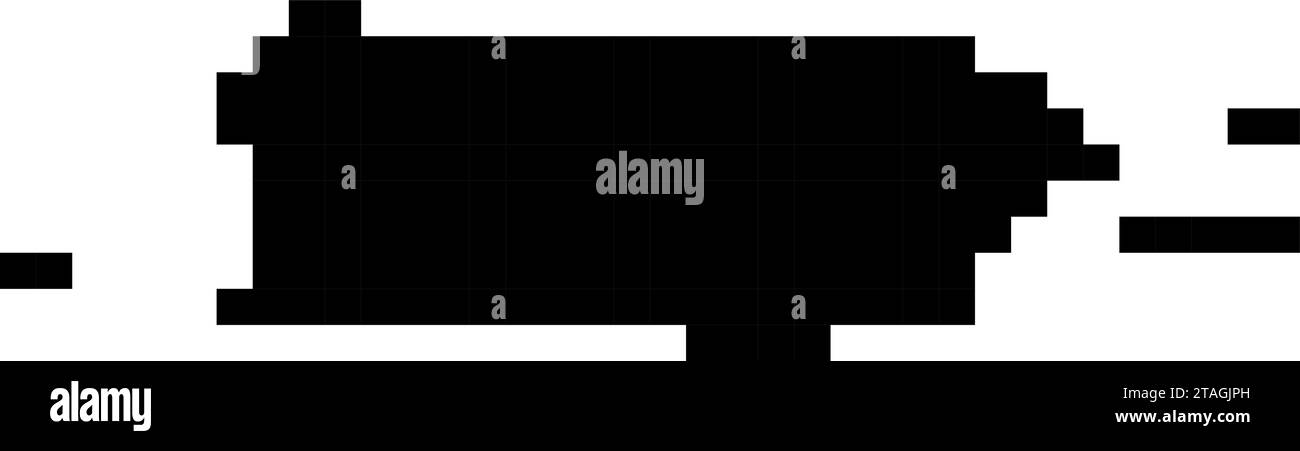 Puerto Rico map silhouette from black square pixels. Vector illustration Stock Vector Image ...