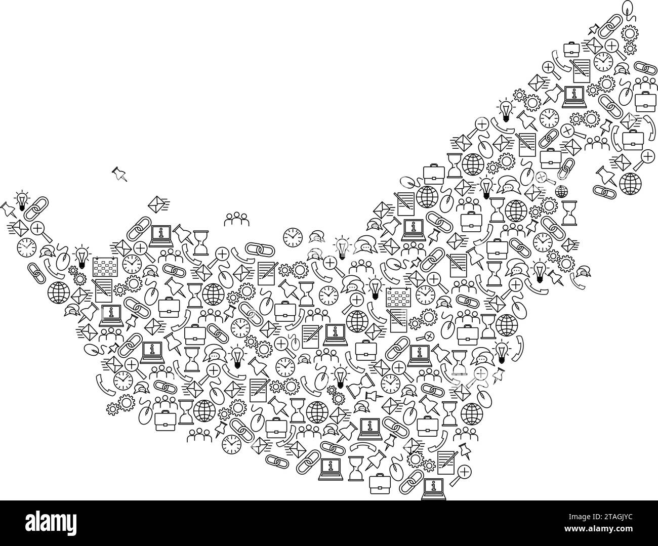 Dubai development map Cut Out Stock Images & Pictures - Alamy