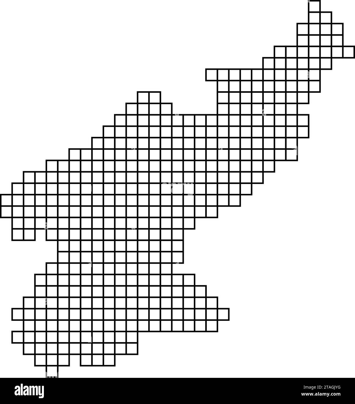 Korean conflict map Black and White Stock Photos & Images - Alamy