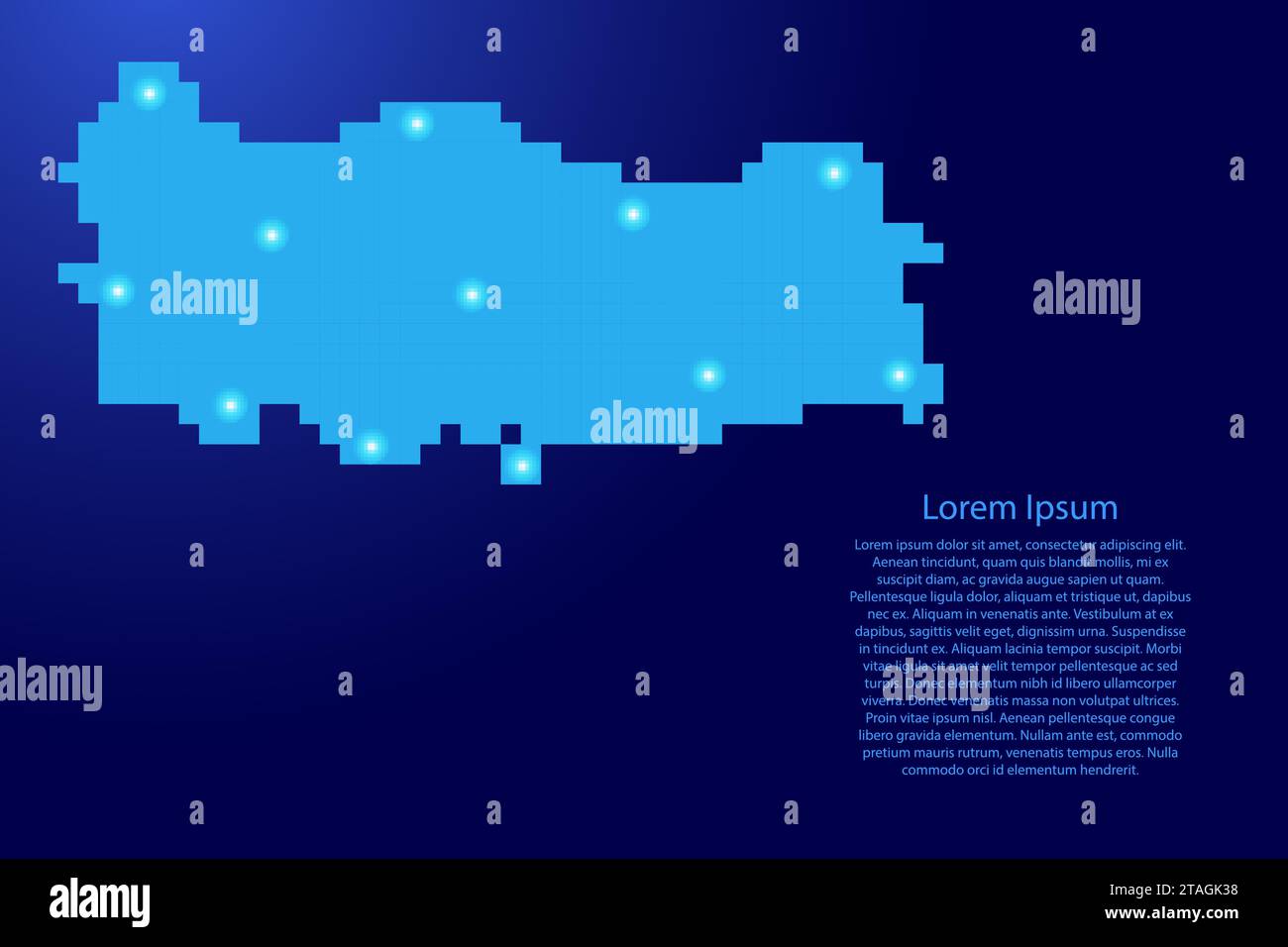 Europe blue map with borders Stock Vector Images - Alamy