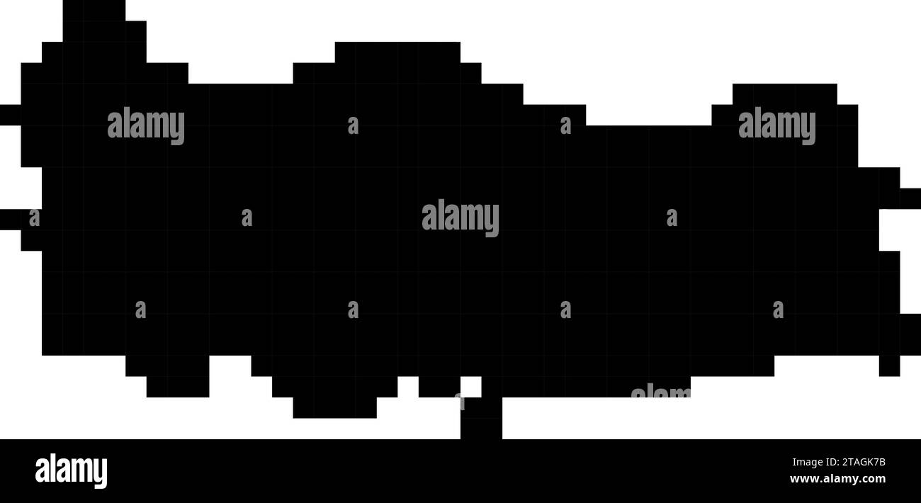 Turkey map silhouette from black square pixels. Vector illustration ...