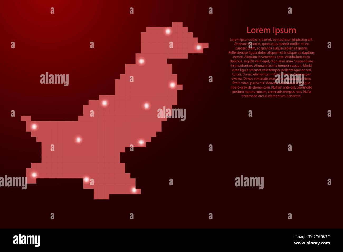 Pakistan square map hi-res stock photography and images - Alamy