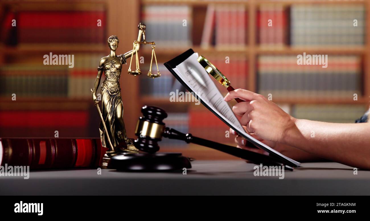 Female judge working in courtroom hi-res stock photography and images ...