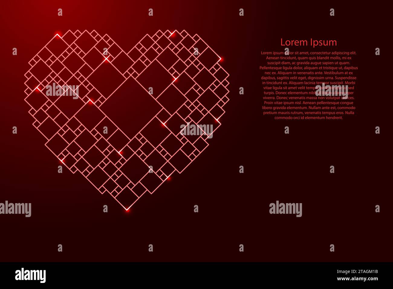 Heart is a symbol of love for Valentine's Day from red pattern from a ...