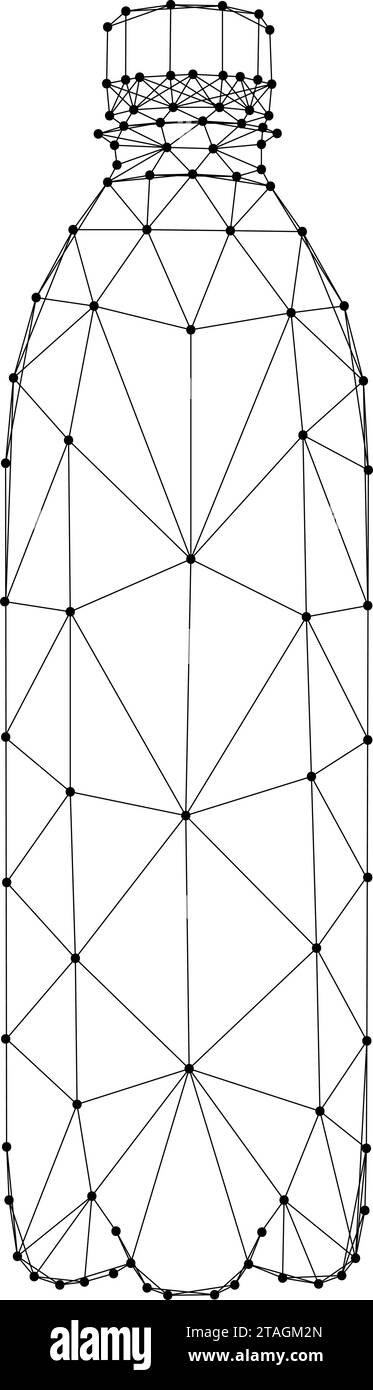 Water bottle, aqua liquid plastic package, clean natural artesian ...