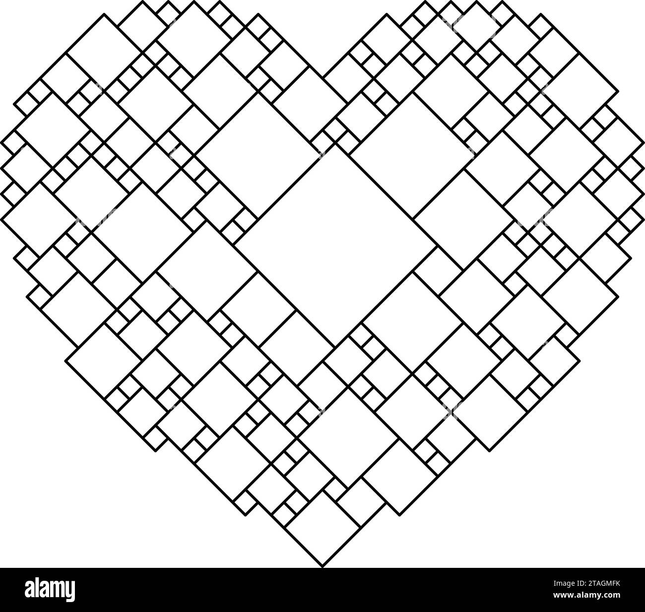 Heart is a symbol of love for Valentine's Day from black pattern from a ...