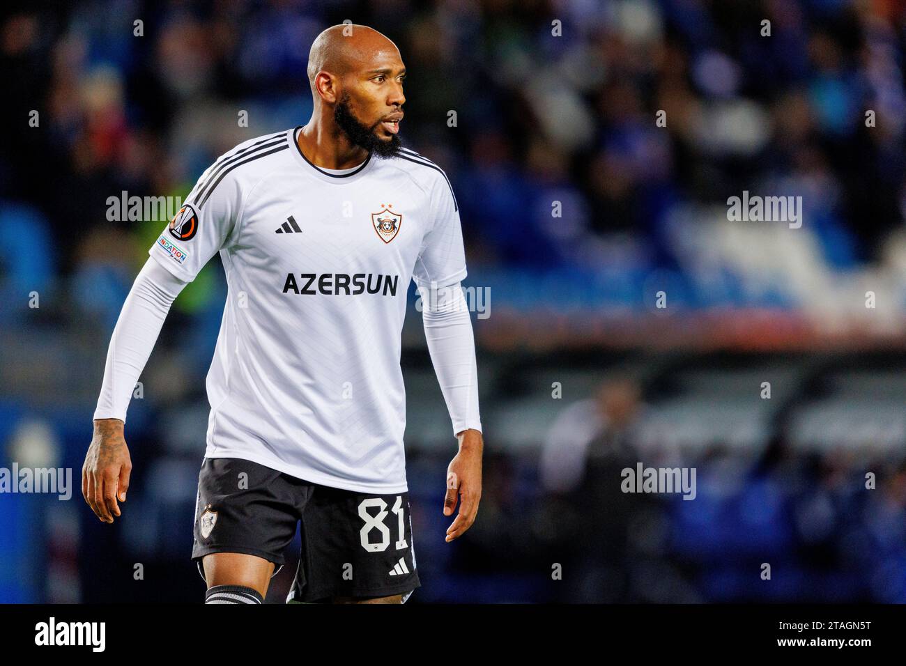 Molde 20231130.Qarabag's Kevin Medina during the Europa League football ...