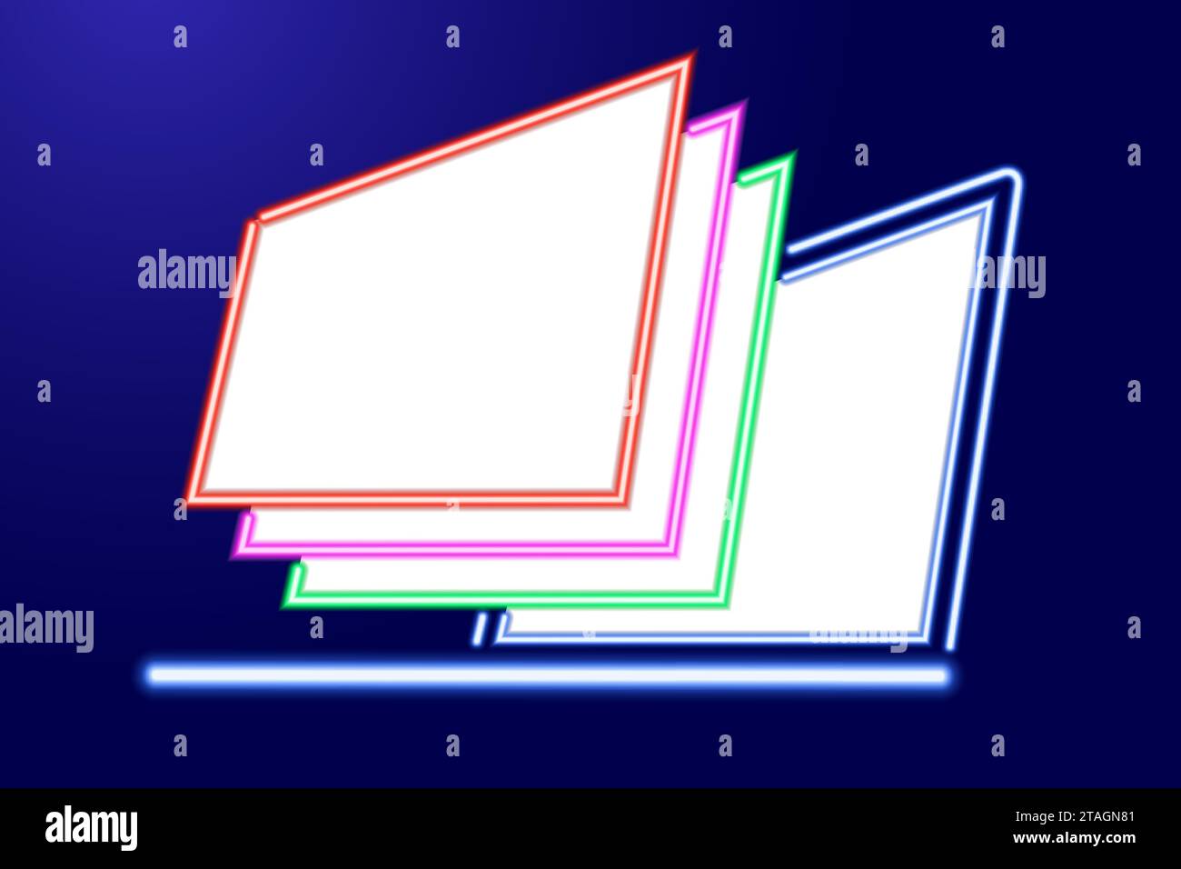 Green screen neon digital abstract Stock Vector Images - Alamy