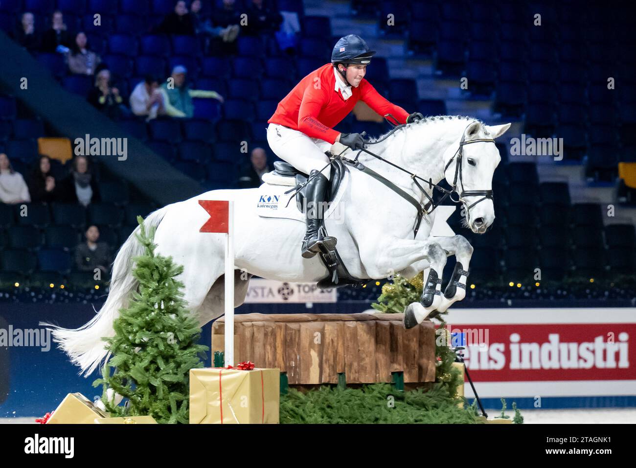 Solna, Stockholm, Sweden. 30th Nov, 2023. GBR David Doel with the horse ...