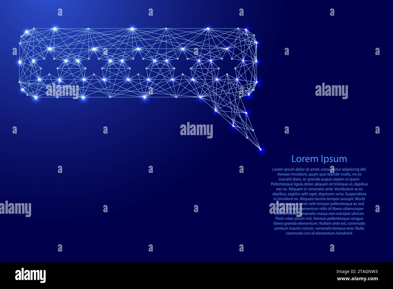 Message with stars, customer rating concept from futuristic polygonal ...