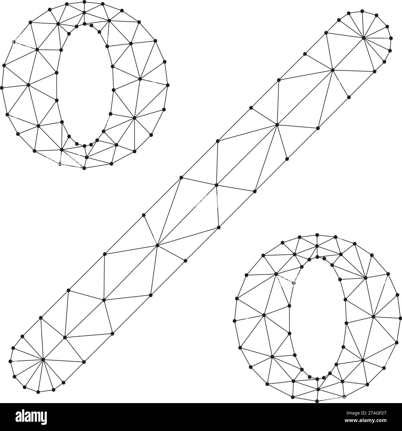 Percent sign, symbol of discount, sale promotion, from abstract ...