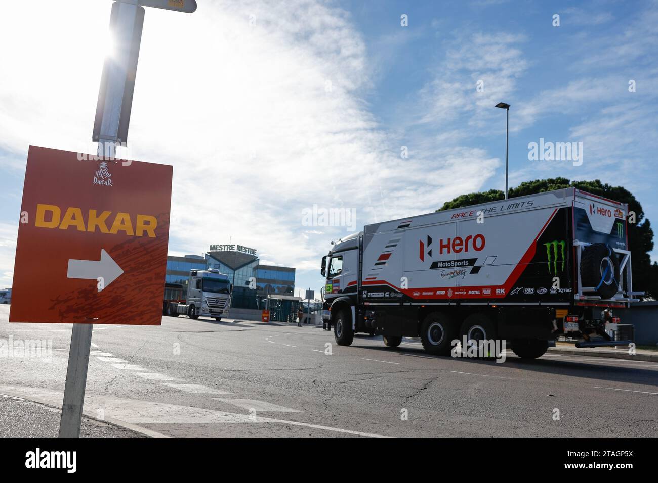 Barcelona, Espagne. 30th Nov, 2023. Scrutineering & vehicules boarding for the Dakar 2024 on ...