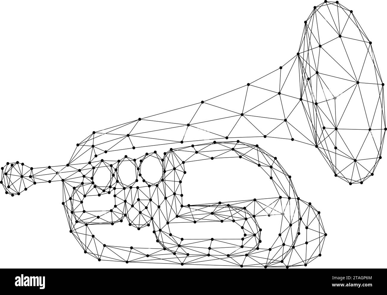 Cornet instrument Stock Vector Images - Alamy