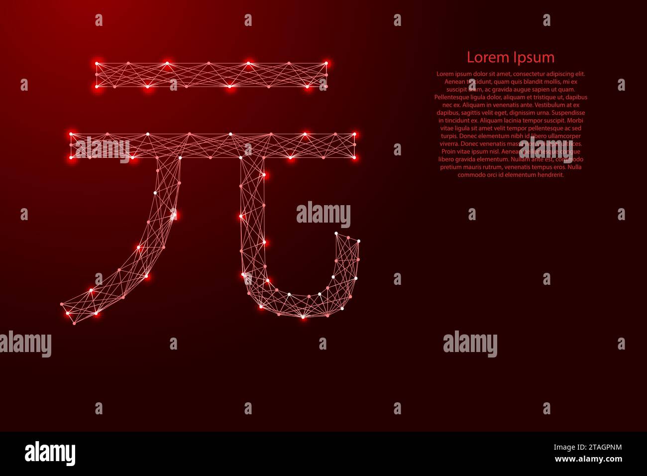 Yuan China, sign currency symbol pinyin, from red futuristic polygonal lines and glowing stars ...