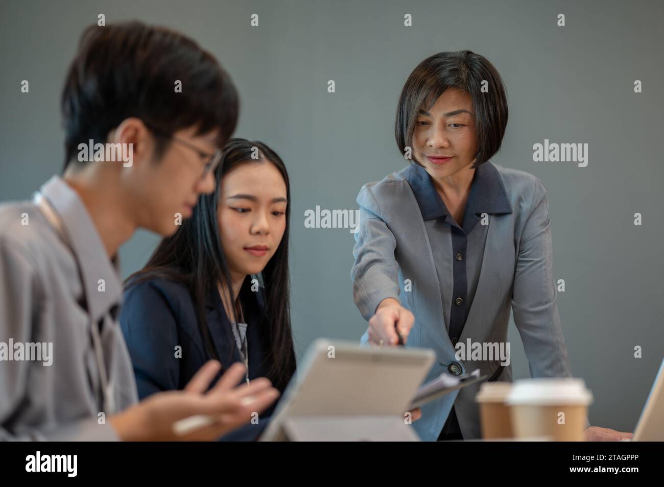Female ceo boardroom table hi-res stock photography and images - Alamy