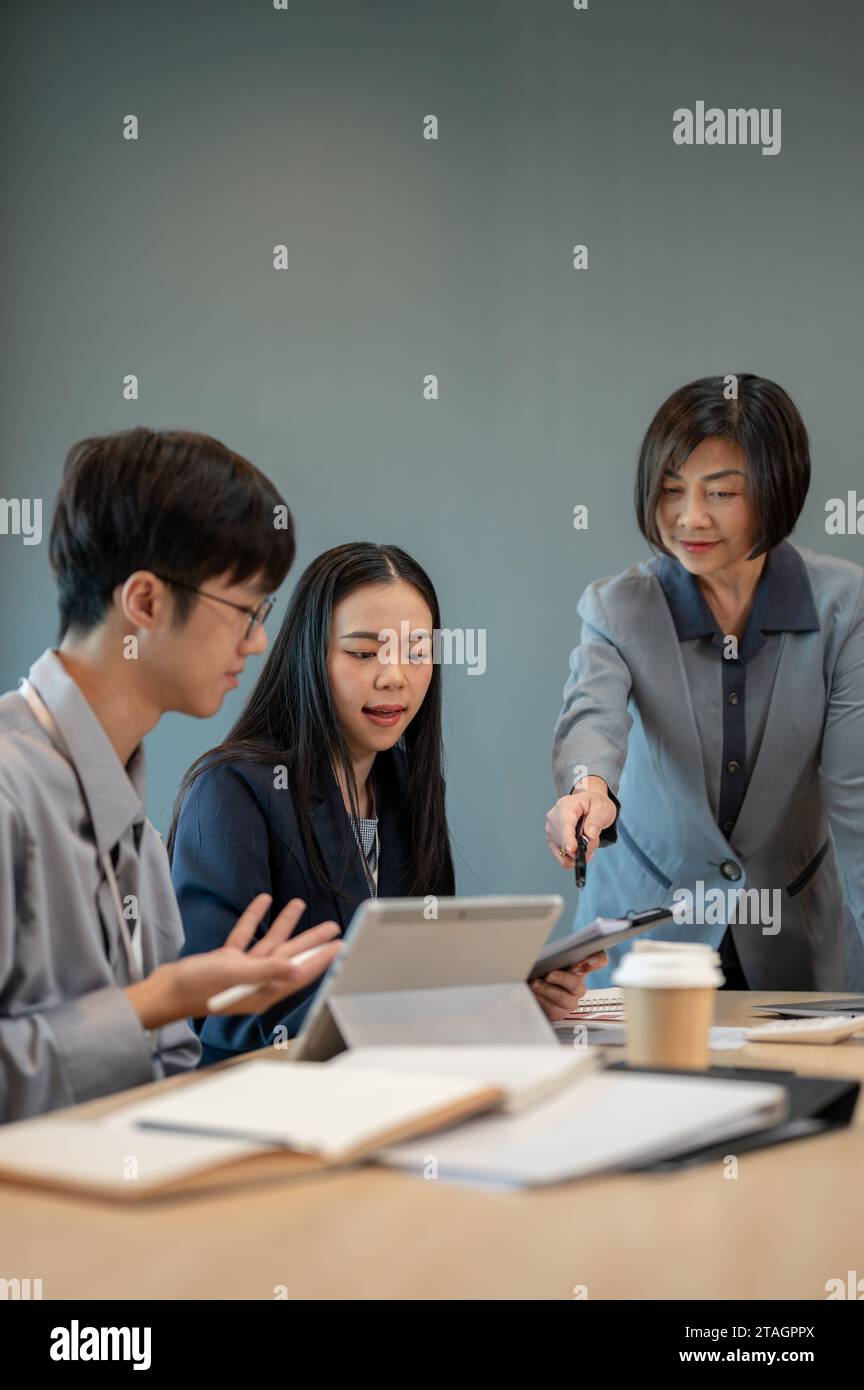 Female ceo boardroom table hi-res stock photography and images - Alamy