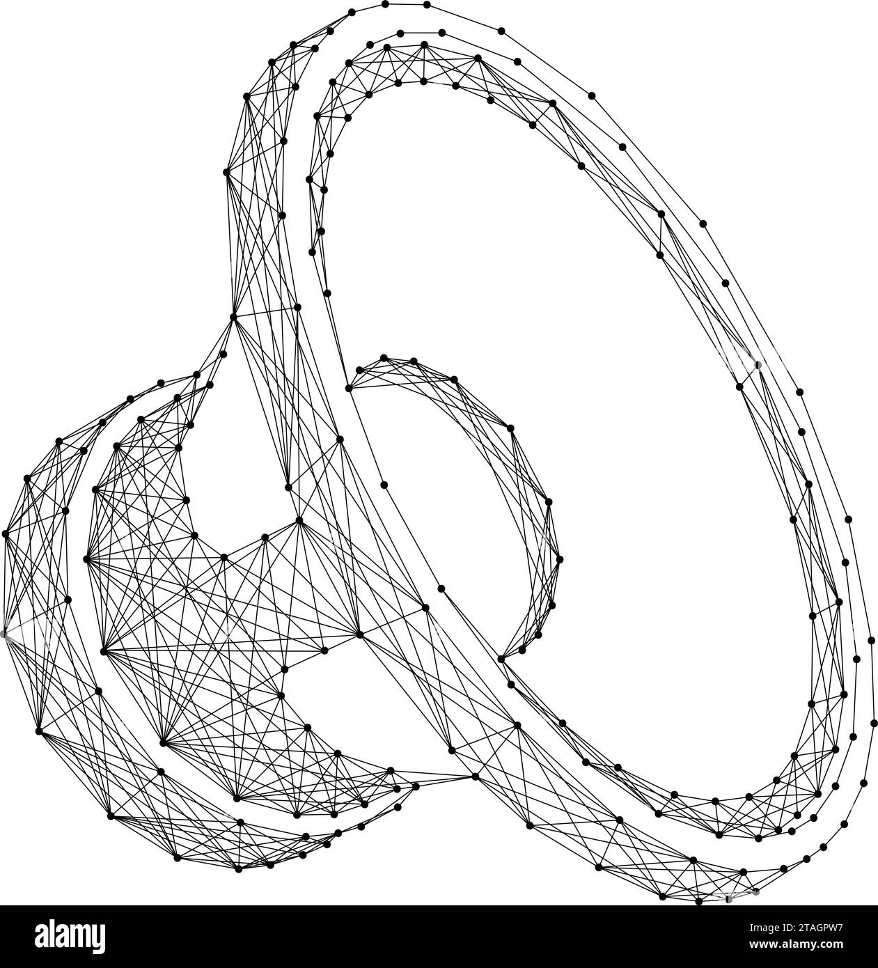 Speaker, sound, volume loudspeaker, from abstract futuristic polygonal ...