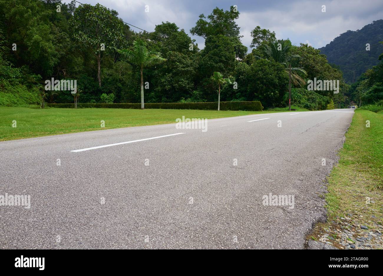 Asphalt roads in small towns and rural areas Stock Photo - Alamy