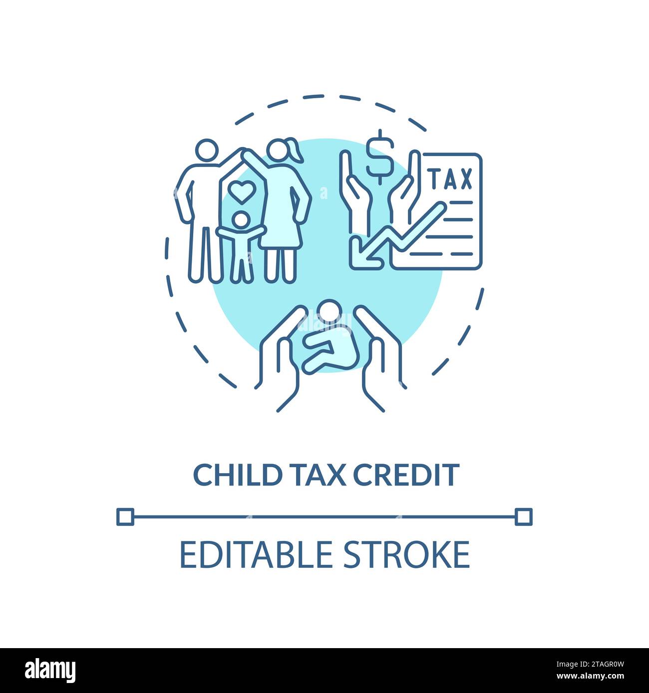 Child tax relief Stock Vector Images - Alamy